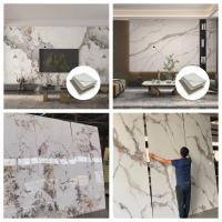China Customized Color Bamboo Charcoal Board Veneer Marble Carbon Crystal Plate Wall Panel for sale