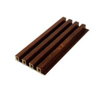 China 3D Insulated Slat Wood Indoor Interior PVC Decorate WPC Wall Panel for Modern Design for sale