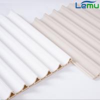 China Interior Decorative WPC Wall Panel with Wood Grain Design and Brushed Surface for sale