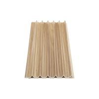 China Slat Interiored Nano PVC Wood Effect Fluted Wall Panel for Modern Simplicity Style for sale
