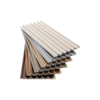 China Slat Interiored Nano PVC Wood Effect Fluted Wall Panel for Modern Simplicity Style for sale