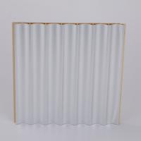 China Damask Pattern WPC Laminated Fluted Flat Wall Solid Panel for Interior Decoration Fence for sale