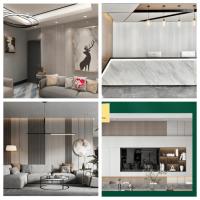China Slat Interiored Nano PVC Wood Effect Interior Panels Damask Pattern for sale
