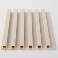 China Moisture Proof Slat Interiored Nano PVC Wood Effect Indoor Fluted Wall Panel for sale
