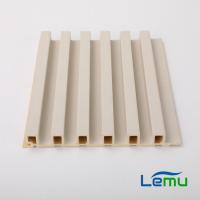 China Modern Simplicity ISO Certified WPC Laminated Fluted Flat Wall Panel for Indoor Fence for sale