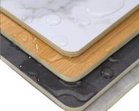 China Modern Design Marble Fiber Wall Panel Bamboo Charcoal Board Veneer for sale