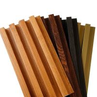 China Six-Groove WPC Wall Panel Modern Design With Fluted Slat And Nano Effect Surface for sale
