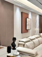China WPC Marble Bamboo Charcoal Board Veneer for Administration Marble Fiber Wall Panel for sale