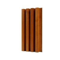 China Interior Mall Scene Display Fluted 3D Slat WPC Wall Panel with Nano Effect Decoration for sale