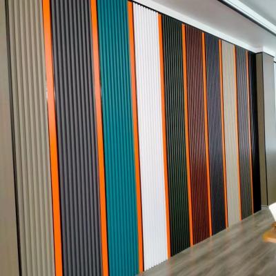 China Damask Pattern Fluted Indoor WPC Wall with Nano Effect Decoration and ISO Certificate for sale