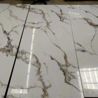 China Glossy Wood Veneer Marble Bamboo Charcoal Board Sheets Carbon Crystal Plate Wall Panel for sale