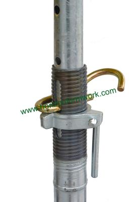 China Adjustable telescopic steel props, floor props with telescopic length for sale