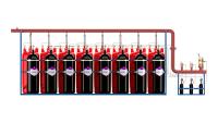 China External Storage Pressure FM200 Fire Extinguishing System QMP4.2/180W for sale