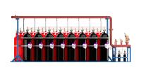 China External Storage Pressure FM200 Fire Extinguishing System QMP4.2/245W for sale