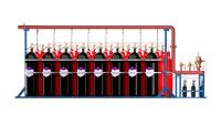 China External Storage Pressure FM200 Fire Extinguishing System QMP4.2/245W for sale