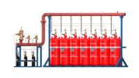 China Lnternal Storage Pressure FM200 Gas Fire Extinguishing System QMQ4.2/100N for sale