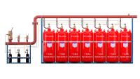 China Lnternal Storage Pressure FM200 Gas Fire Extinguishing System QMQ4.2/150N for sale