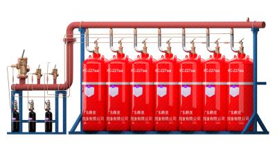 China Lnternal Storage Pressure FM200 Gas Fire Extinguishing System QMQ4.2/150N for sale
