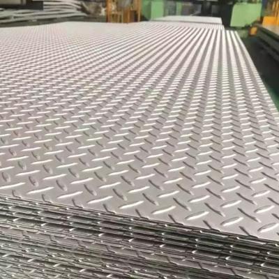 China 1220x2440mm Stainless Steel Checker Plate 304 310 Embossed Anti Slip Sheet for sale