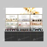 China DYaS-VK-7 Skincare Display Cabinet with 30*15MM Iron Tube and Hidden LED Strips for sale