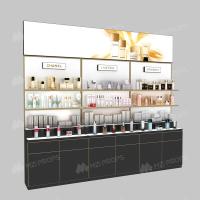 China DYaS-VK-7 Skincare Display Cabinet with 30*15MM Iron Tube and Hidden LED Strips for sale