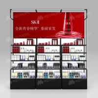 China KLNS-R5 Adjustable Shelves Skincare Display Cabinet with 5mm Thick White Glass for sale
