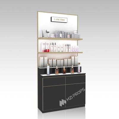 China DYaS-VK-7 Skincare Display Cabinet with 30*15MM Iron Tube and Hidden LED Strips for sale