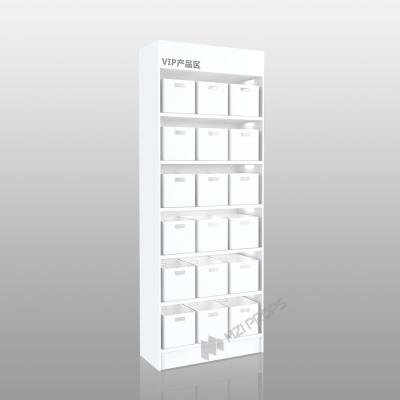 China ZhMS-V8 Adjustable Height Vip Product Storage Cabinet with White Acrylic Edges for sale