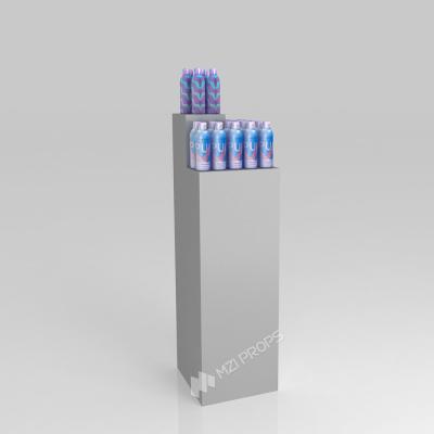 China GDR01-BZ-06 Retail Display Column with High-Quality Wood and Grey Paint for Modern Retail Stores for sale