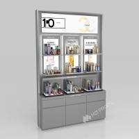 China GDR02-BG03 Skincare Display Cabinet with 60mm Soft Film Light Box and Milky White Organic Material for Cosmetic Stores for sale