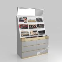 China GDR04-CZ-B01 Makeup Display Rack With Reflective Surface And Luxury Branding Integration For Airport Duty-Free Zones for sale