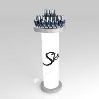 China GDR05-JC03 Beauty Display Rack with Front Text Carving and Translucent Light Panel for Fashion Boutique for sale