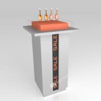 China GDR05-JC04 Retail Display Rack with Laminated Board and Orange Acrylic Assembled Box for Luxury Retail for sale