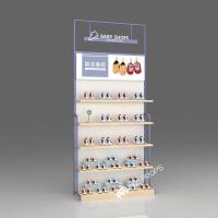 China M2-E9 Children's Clothing Retail Store Shoe Cabinet with Porcelain White Acrylic Letters and Adjustable Shelves for sale