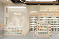 China 09-HLNJS Mom And Baby Shop Display With Energetic Milk Orange Style for sale