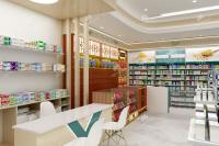 China 06-MSWRS Pharmacy Model Store With Wood Warm Style for sale