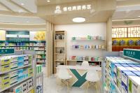 China 06-MSWRS Pharmacy Model Store With Wood Warm Style for sale