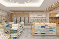 China 10-YMQSS Pharmacy Model Store With Natural Wood Luxury Style for sale