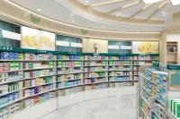 China 06-MSWRS Pharmacy Model Store With Wood Warm Style for sale