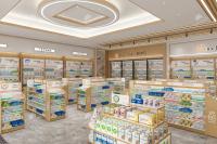 China 10-YMQSS Pharmacy Model Store With Natural Wood Luxury Style for sale