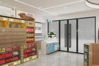 China 01-XDKJS001, Modern Tech Style Pharmacy Shop in Huizhou featuring 34 Main Fixtures within 86 Sqm and Approx. $9,393 Budget for sale