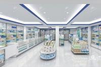 China 02-DYJYS006, Elegant and Simple Style Pharmacy Store in Wuxi featuring 40 Main Fixtures within 85 Sqm and Approx. $8,140 Budget for sale