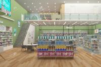 China 02-DYJYS003, Elegant and Simple Style Pharmacy Store in Xining featuring 52 Main Fixtures within 154 Sqm and Approx. $10,185 Budget for sale