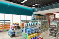 China 03-GJZYS001, Advanced Professional Style Pharmacy Store In Huizhou Featuring 35 Main Fixtures Within 83 Sqm And Approx. $6,622 Budget for sale