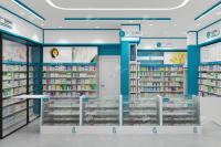 China 02-DYJYS002, Elegant and Simple Style Pharmacy Shop in Nanjing featuring 39 Main Fixtures within 90 Sqm and Approx. $7,912 Budget for sale