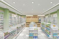 China 02-DYJYS011, Elegant and Simple Style Pharmacy Shop in Gansu featuring 62 Main Fixtures within 119 Sqm and Approx. $15,385 Budget for sale