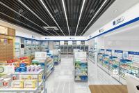 China 02-DYJYS005, Elegant and Simple Style Pharmacy Shop in Chongqing featuring 48 Main Fixtures within 96 Sqm and Approx. $11,333 Budget for sale