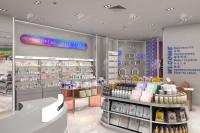 China 10-YHeS001, Galaxy Series Cosmetic Shop in Hubei featuring 22 Main Fixtures within 95 Sqm and Approx. $9,045 Budget for sale