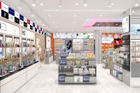 China 01-BJiS003, Platinum Series Cosmetic Shop in Shaanxi featuring 45 Main Fixtures within 127 Sqm and Approx. $12,103 Budget for sale