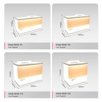 China Beauty Store Rack  White Wooden Skincare Cabinet With Light Box For Multi-Functional Store Furniture And  Luxury Display Cabinet for sale